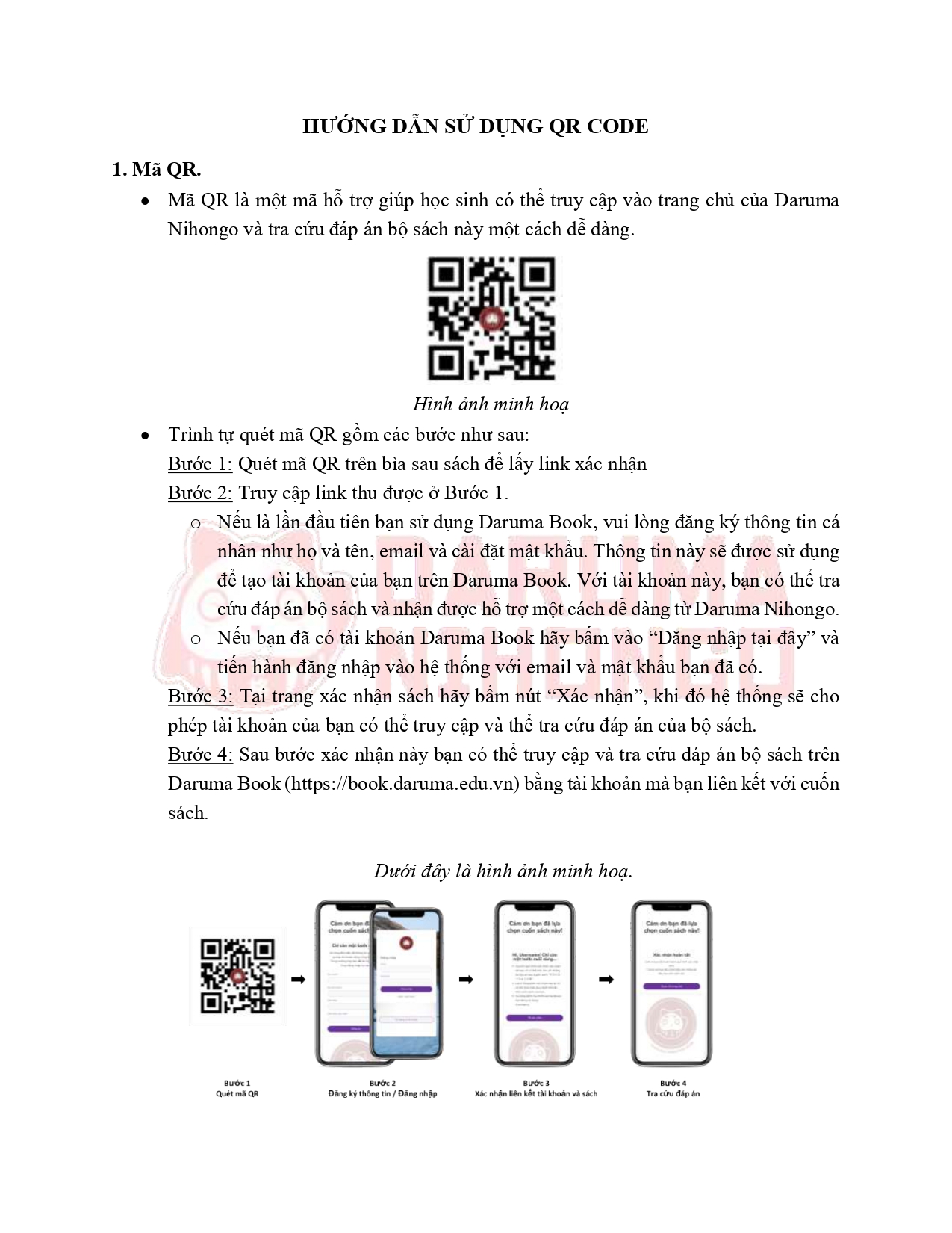 HƯỚNG DẪN TRA CỨU ĐÁP ÁN BỘ SÁCH D6 - Daruma Nihongo